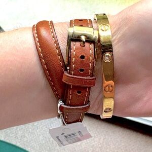 Michael Kors | Accessories | Nwt Michael Kors Mk2256 Runway Yellow Gold ...